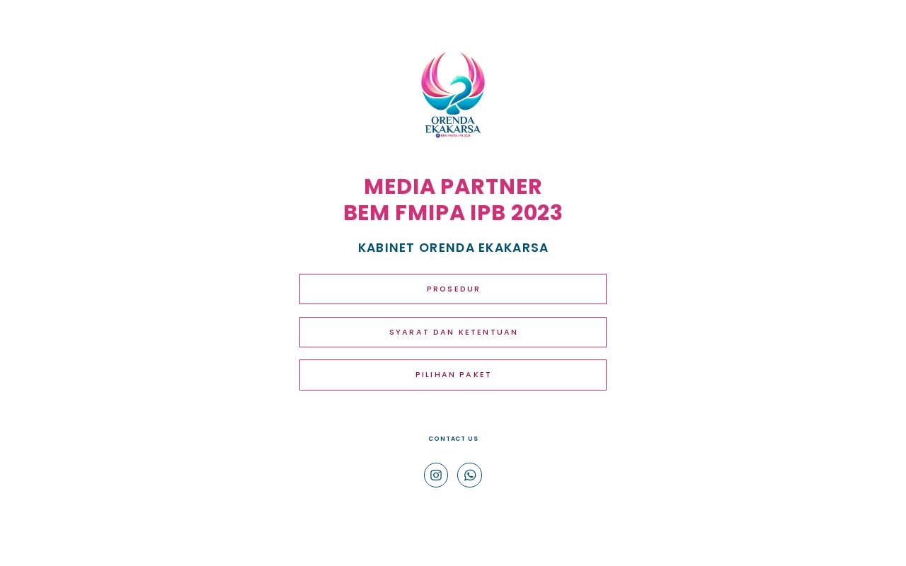 MEDIA PARTNER BEM FMIPA IPB 2023